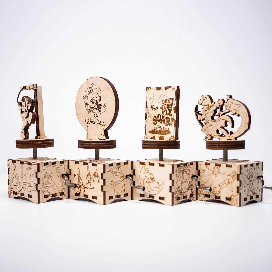 Disney Classics Music Box Set Pinocchio Fantasia Dumbo & Peter - Etsy