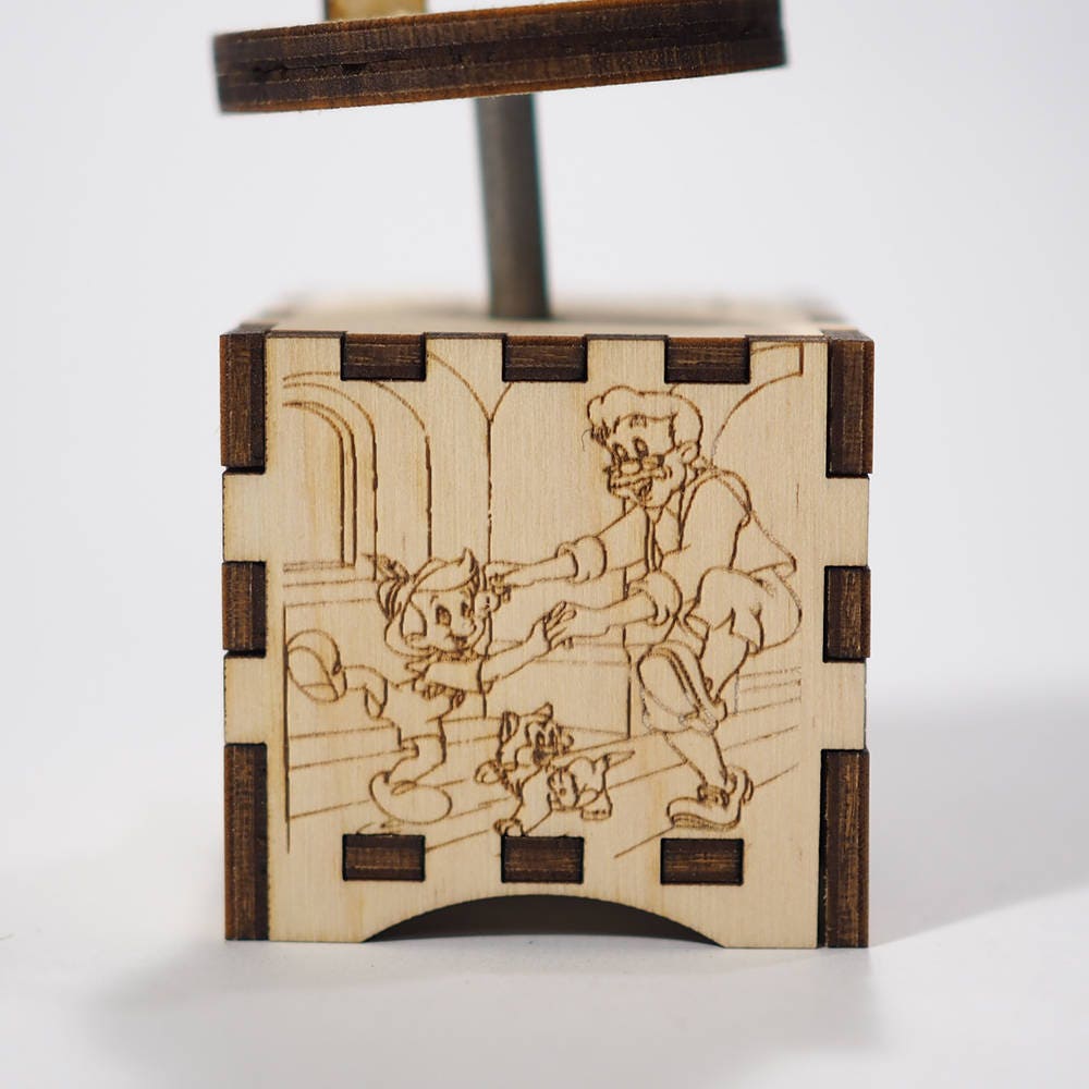Pinocchio Wooden Music Box When You Wish Upon A Star Unique - Etsy