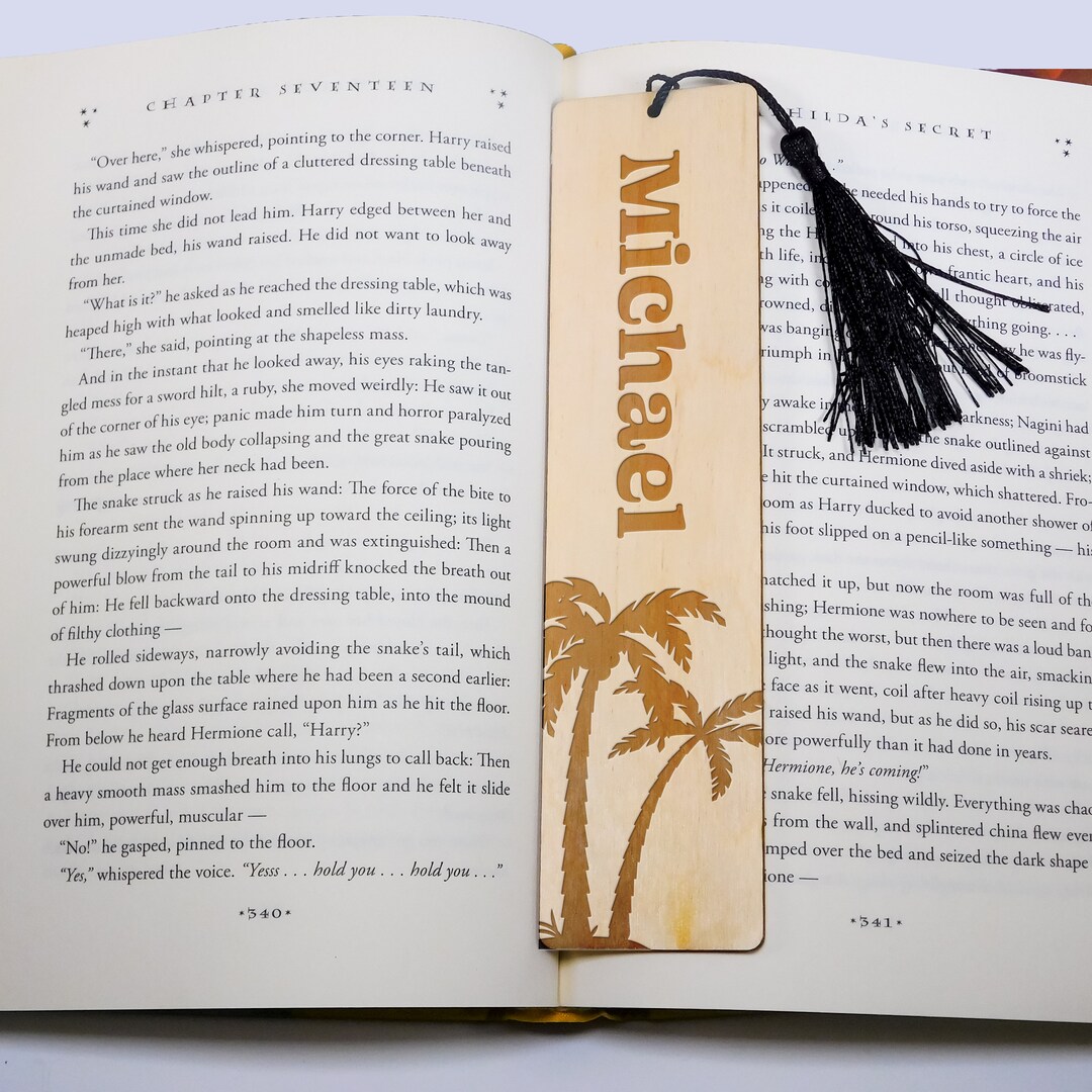 Premium Palm Tree Bookmark Personalized Book Accessory - Etsy