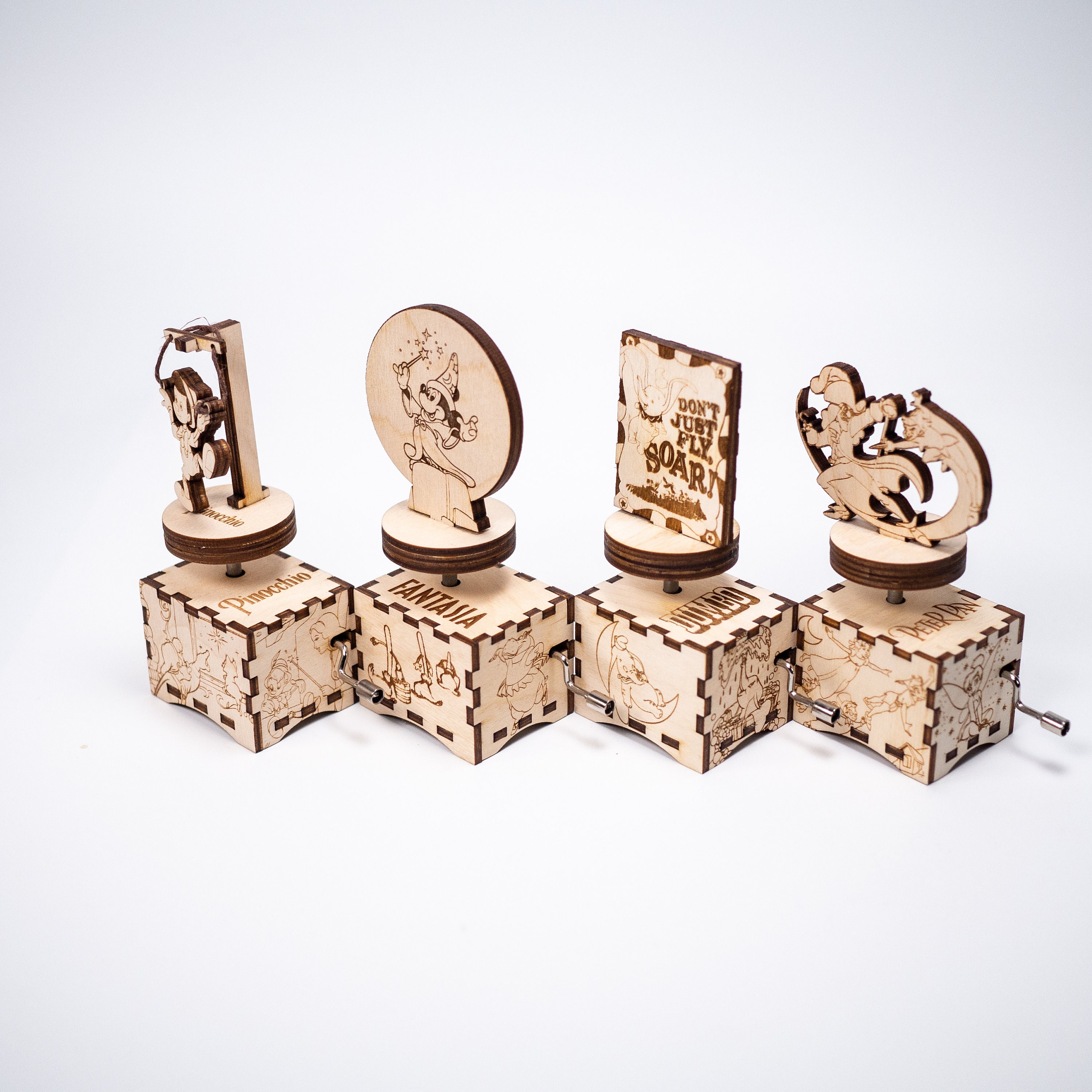 Disney Classics Music Box Set Pinocchio Fantasia Dumbo & Peter - Etsy