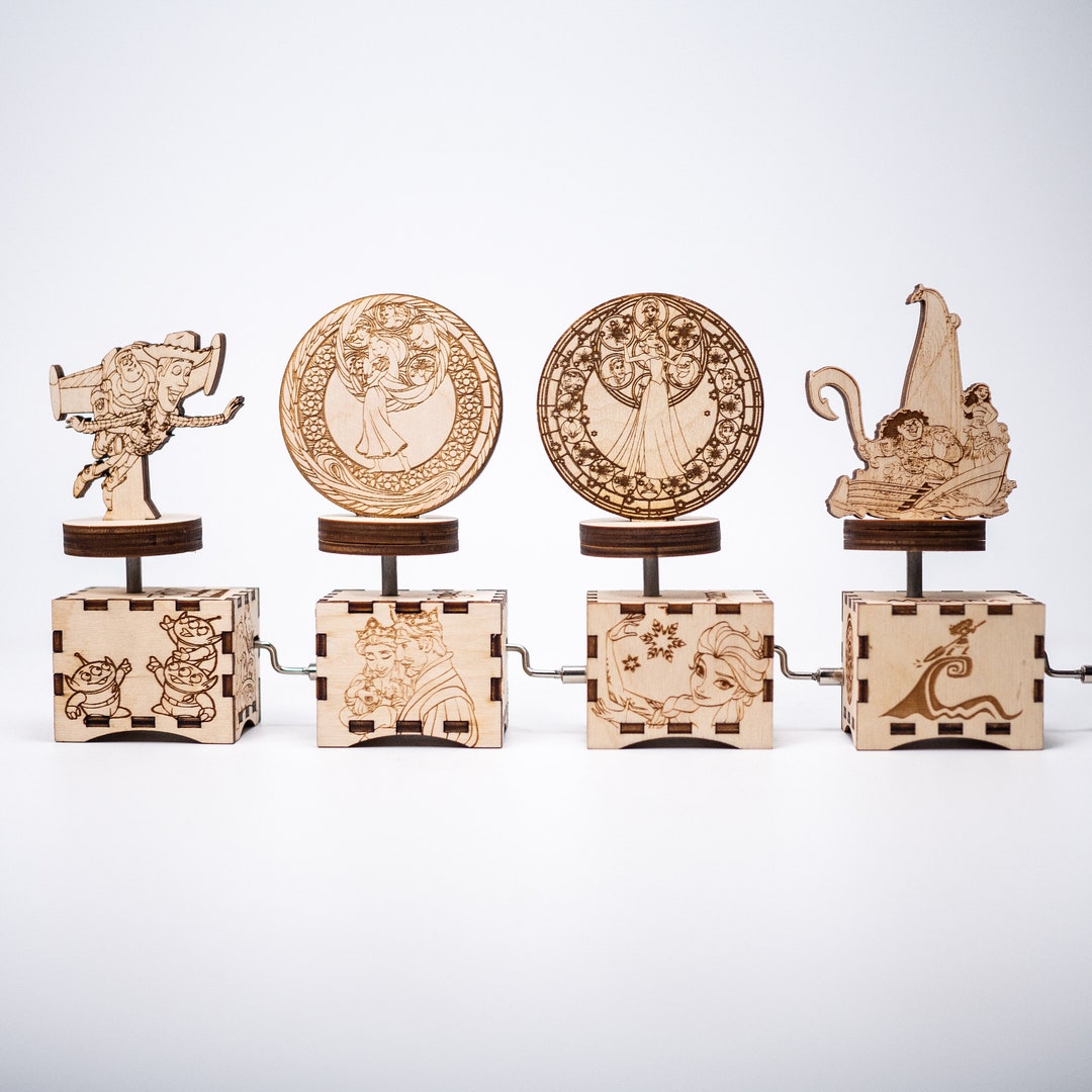 Disney Pixar Music Box Set Toy Story, Tangled, Frozen and Moana ...