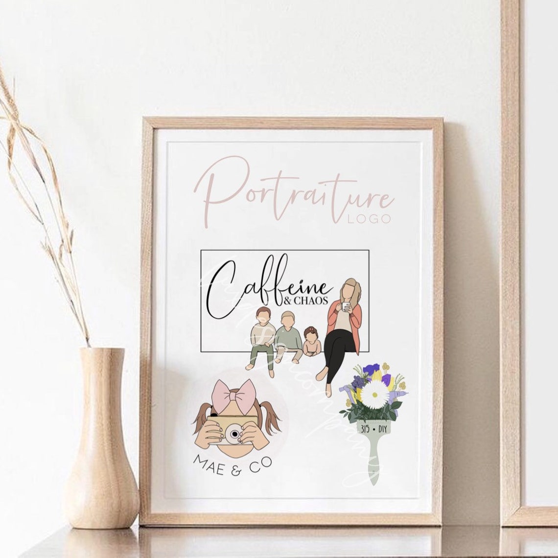 Custom Logo Portrait Logo - Etsy