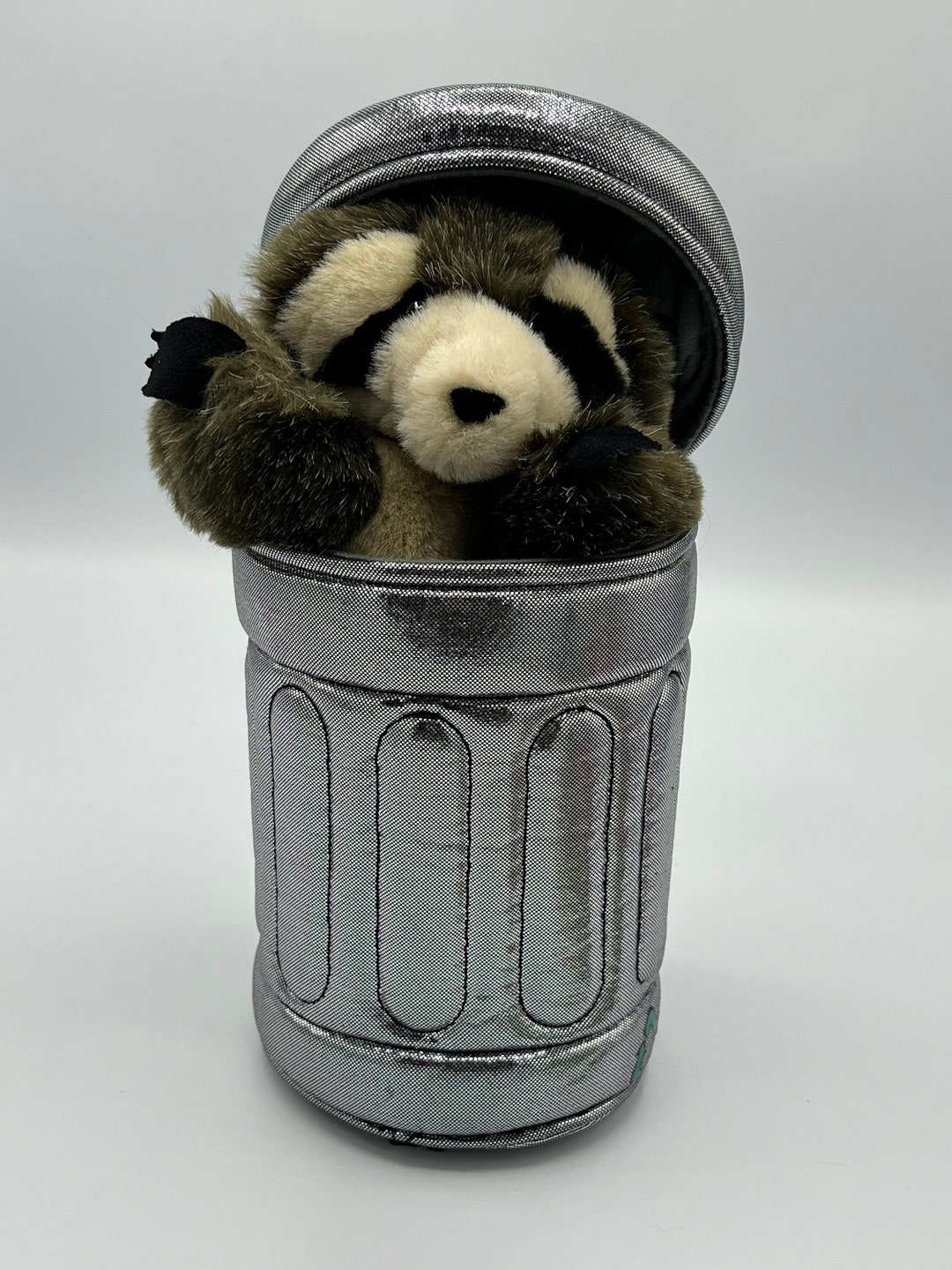 Folkmanis Raccoon in Trash Can Plush ~hand Puppet~ - Etsy