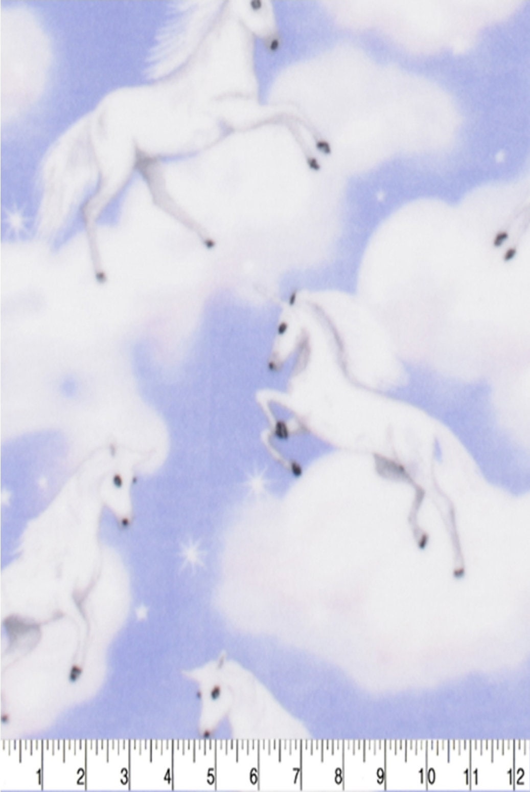 6 Ft Magical Unicorn In Clouds Anti Pill Plush Fabric Etsy