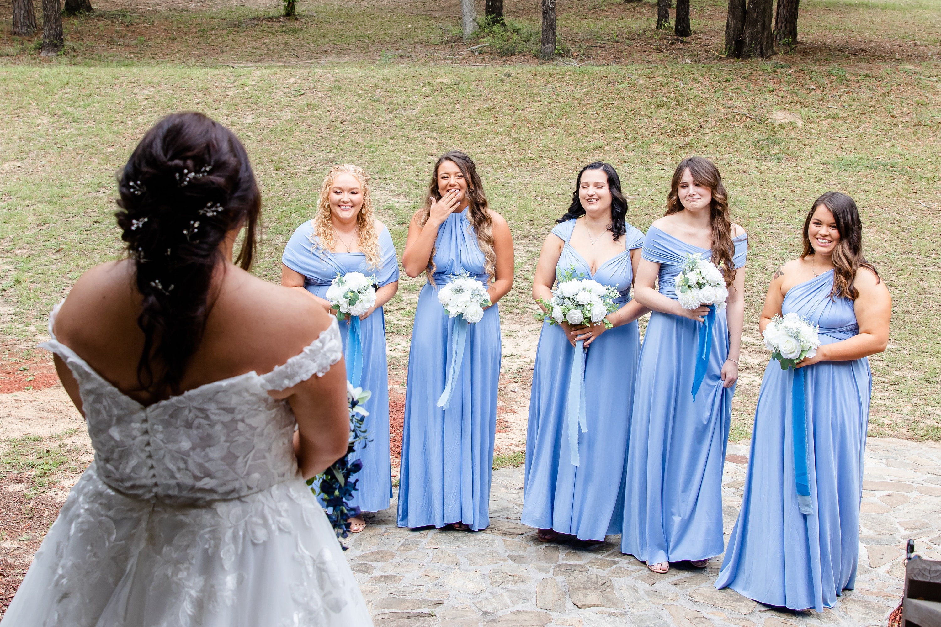Cornflower Blue Wedding Dress