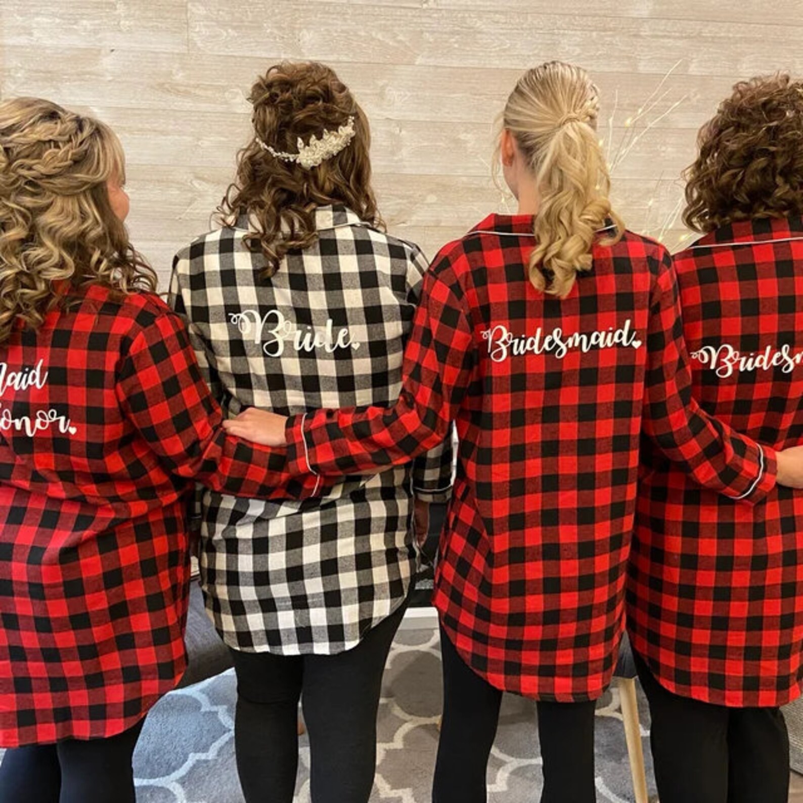 Bridal Party Flannel Shirts Personalized Gift for Her Custom - Etsy