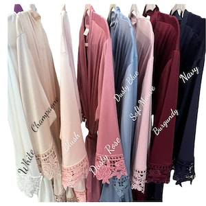 Personalized Bridal Party Robes /bride Robe Personalized/ Bridal Shower ...