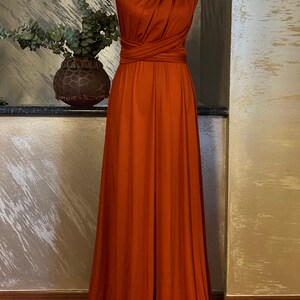 Rust Bridesmaid Dress Infinity Bridesmaid Dress Burgundy Navy | Etsy