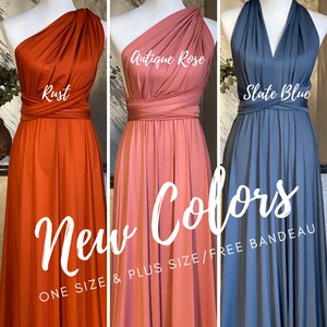 Rust Bridesmaid Dress Infinity Bridesmaid Dress Burgundy Navy - Etsy