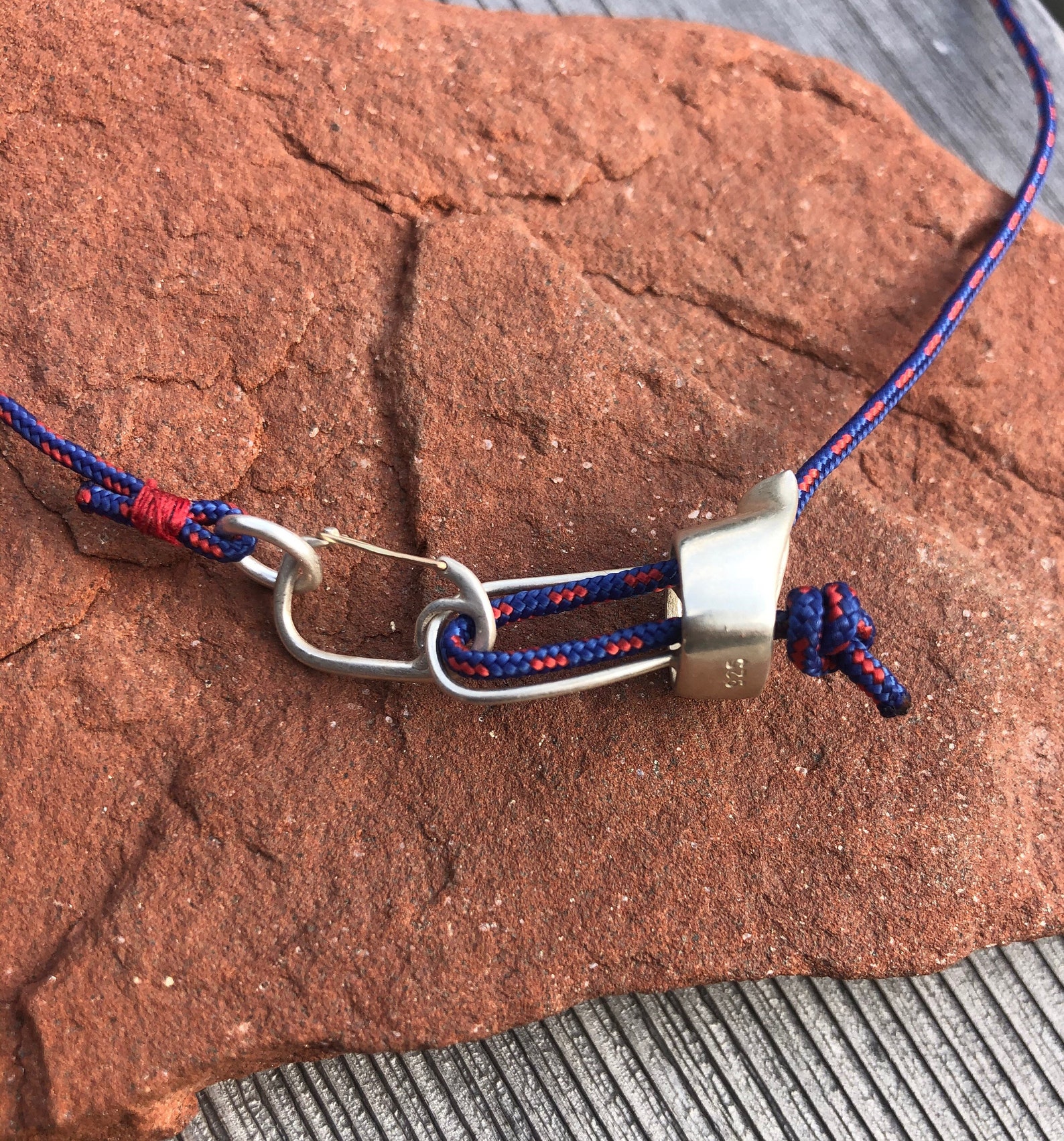 Rock Climbing ATC Belay Device With Carabiner Clasp Necklace | Etsy