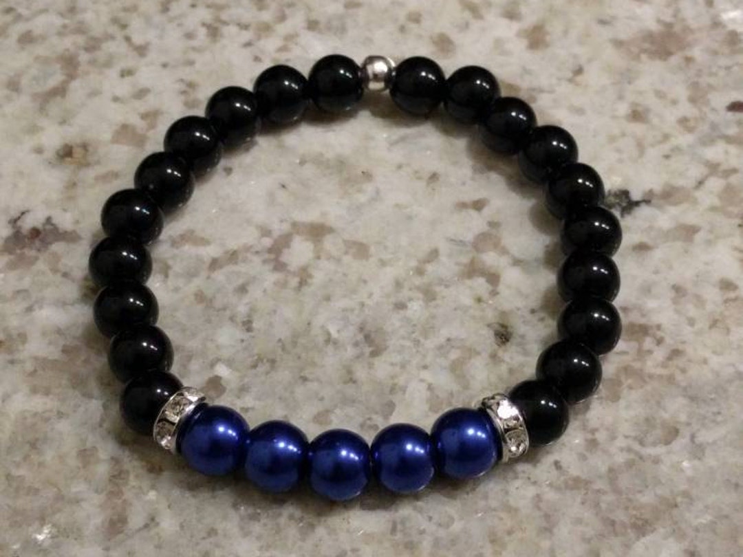 Thin Blue Line Bracelet - Etsy