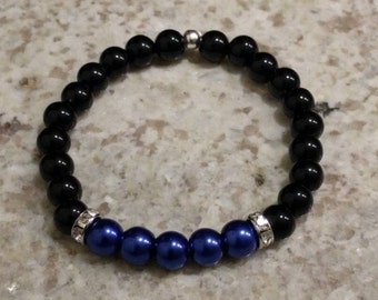Thin Blue Line Bracelet - Etsy