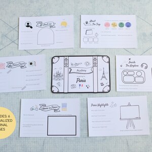 Paris Scavenger Hunt Surprise Trip Reveal Kit Personalized Kids Travel ...