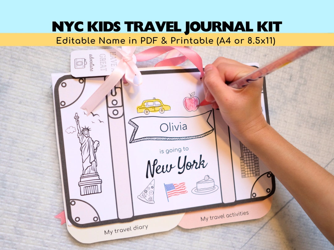 Personalized NYC USA Travel Journal | Surprise Trip Reveal | Travel ...