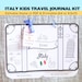 Personalized Italy Travel Journal Kit: Kids' Activity Book (digital ...