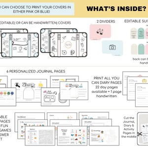 Personalized Kids Travel Journal Kit: Surprise Trip Reveal (digital ...