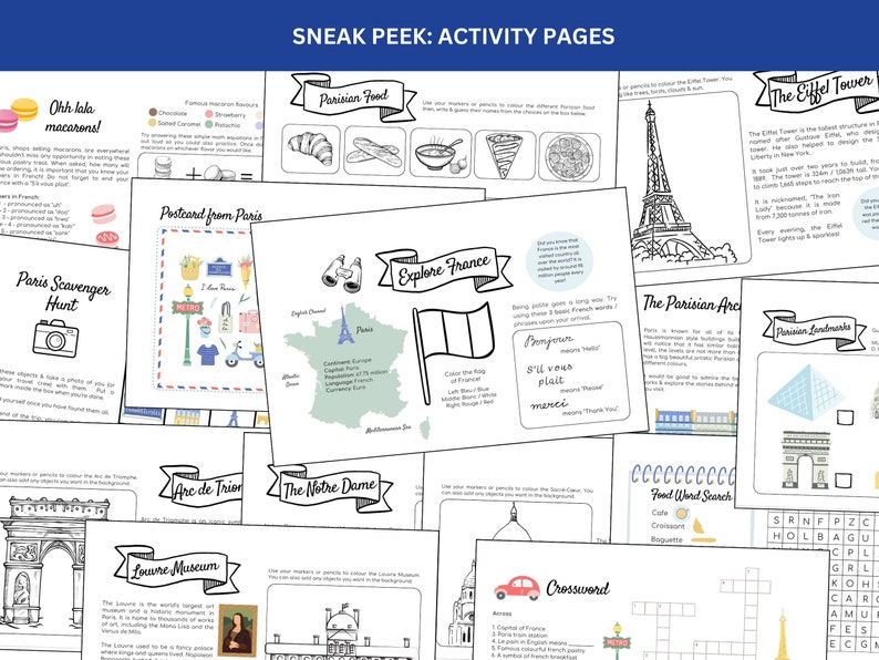 Paris Birthday Scavenger Hunt: Surprise Trip Reveal Kit (printable) - Etsy