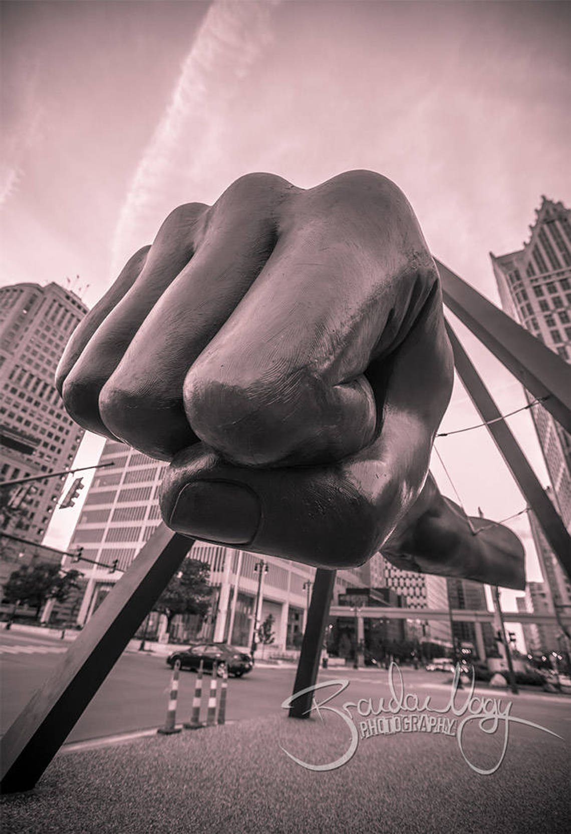 Joe Louis Fist in Downtown Detroit Photo, Fine Art Print - Etsy
