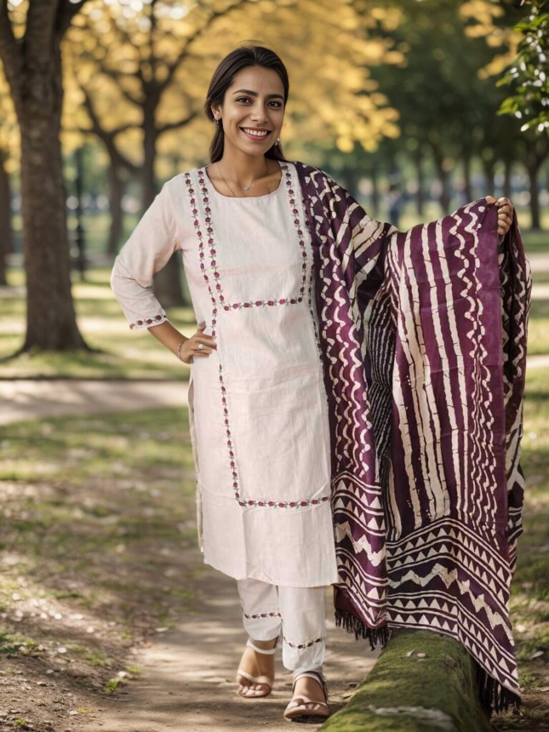 Indian Women Suit Readymade Salwar Kameez Kurta Palazzo Suit India ...