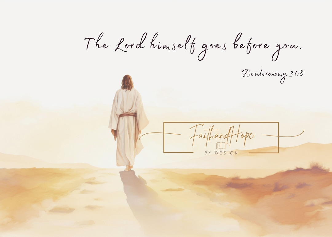 The Lord Himself Goes Before You Water Color Digital Image - Etsy