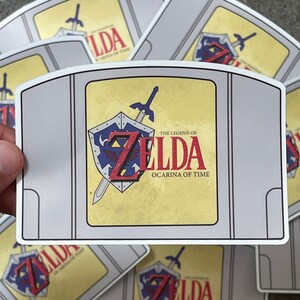 The Legend of Zelda Ocarina of Time N64 Cartridge Vinyl Sticker ...