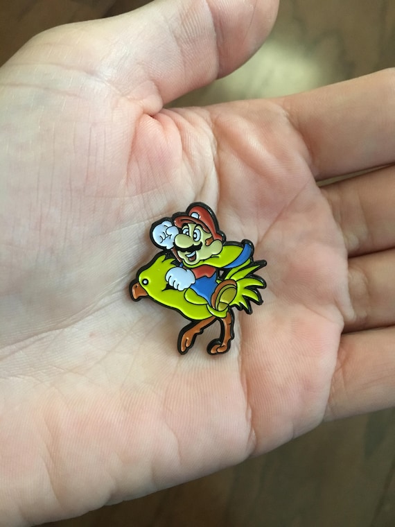 Mario Chocobo Soft Enamel Pin Final Fantasy Nintendo Sony - Etsy