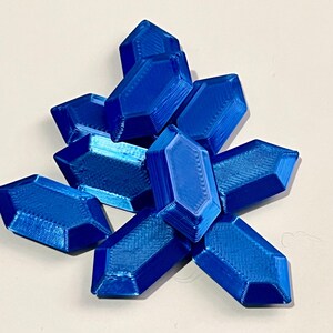 Legend of Zelda Small Blue Rupees Set of 10 - Ocarina of Time, Majora's ...