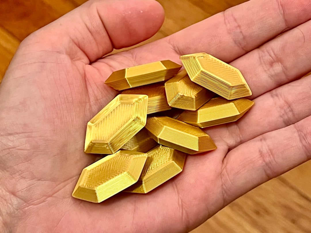 Legend of Zelda Small Gold Rupees Set of 10 - Ocarina of Time, Majora's ...