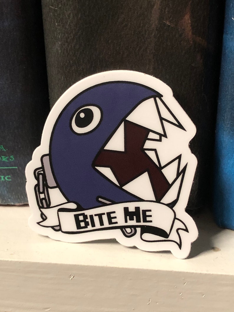 Chain Chomp Vinyl Sticker Mario Kart Nintendo - Etsy