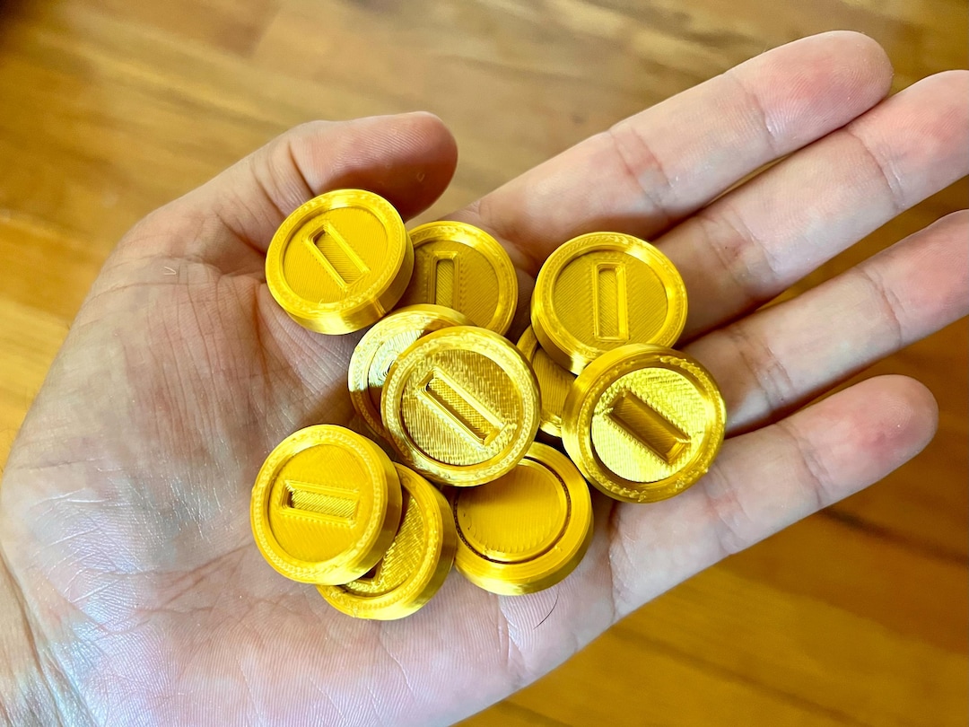 Super Mario Coins Set of 10 - Mario Kart and Mario Brothers Coins - Etsy