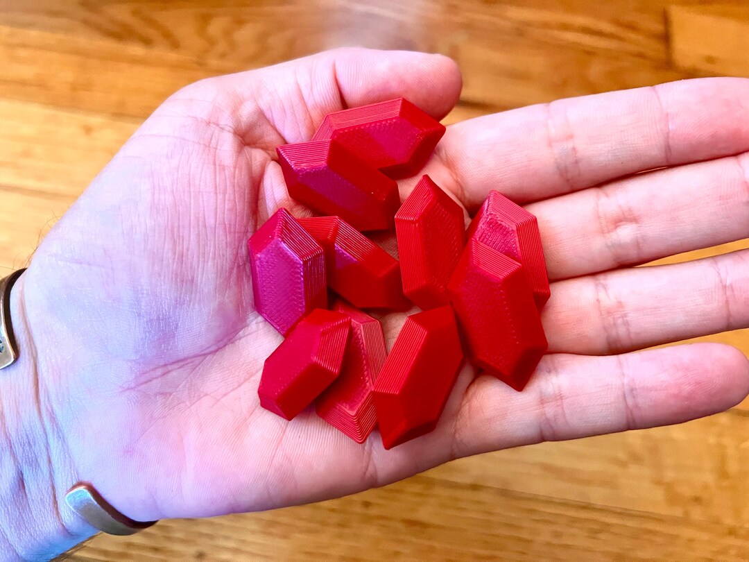 Legend of Zelda Small Red Rupees Set of 10 - Ocarina of Time, Majora's ...