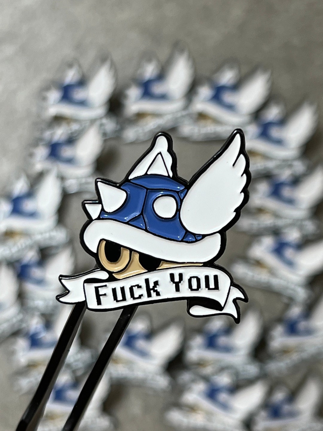 Blue Shell Soft Enamel Pin Mario Kart Nintendo - Etsy