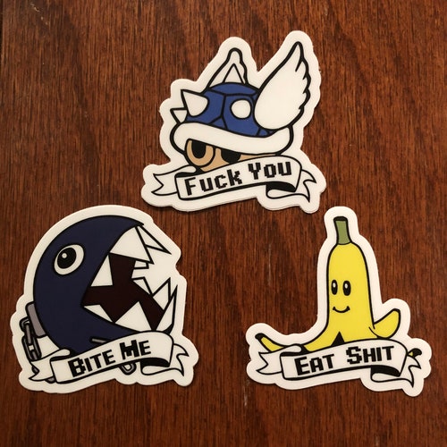 Chain Chomp Vinyl Sticker Mario Kart Nintendo | Etsy