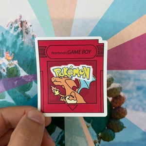 Pokemon Red Game Boy Cartridge Vinyl Sticker Charizard Nintendo - Etsy