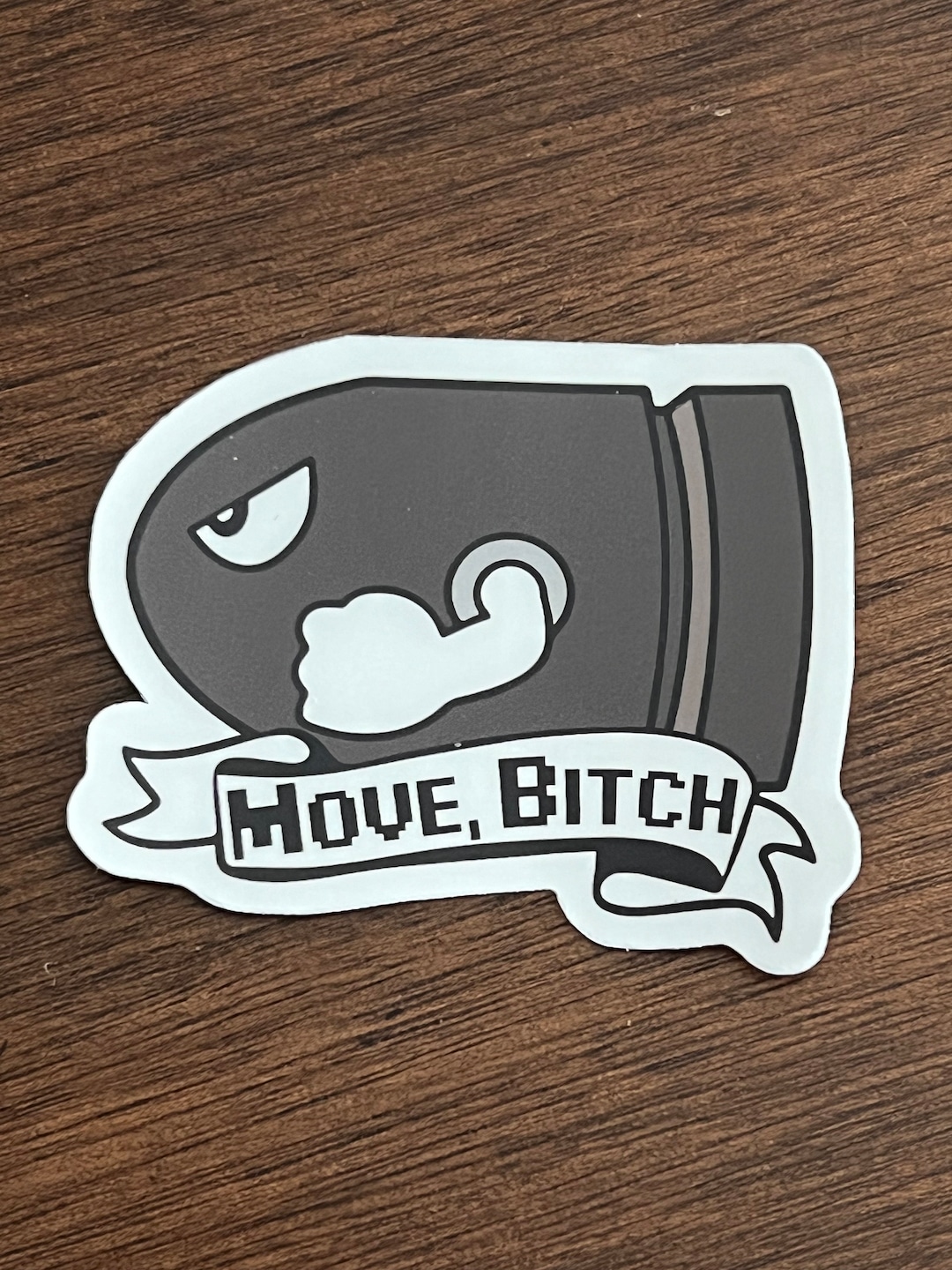 Bullet Bill Vinyl Sticker Mario Kart Nintendo - Etsy