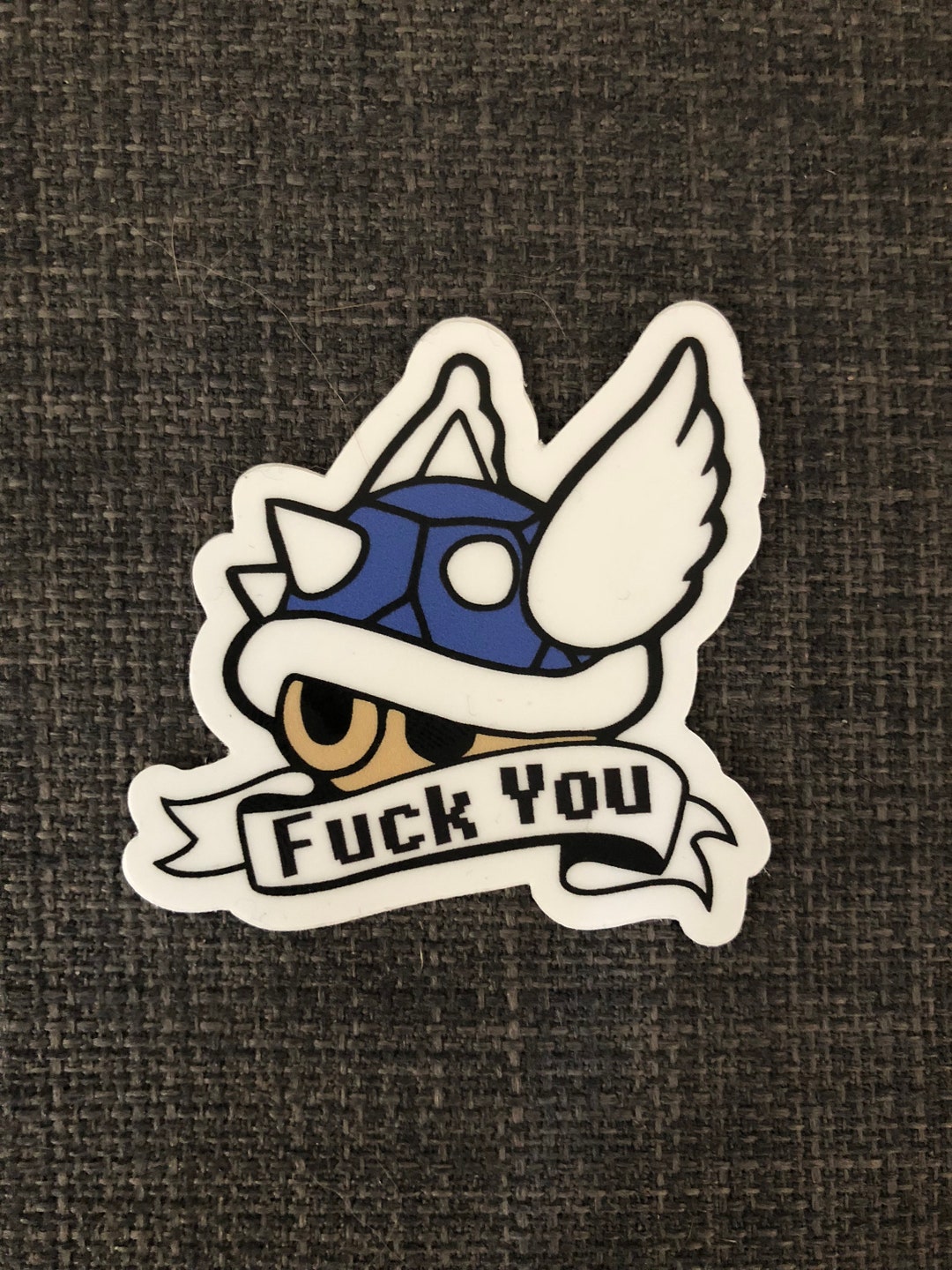 Blue Shell Vinyl Sticker Mario Kart Nintendo - Etsy