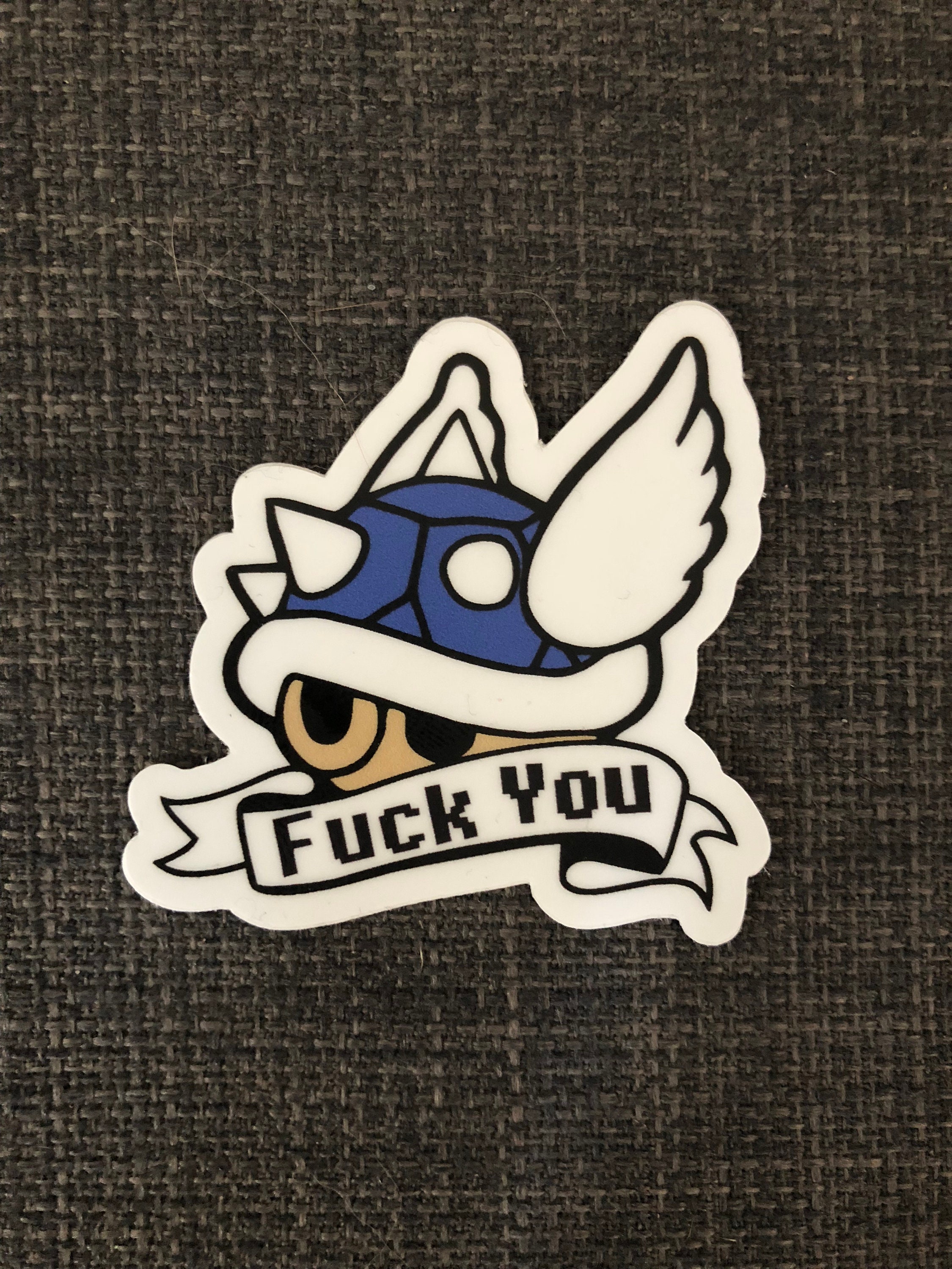 Blue Shell Vinyl Sticker Mario Kart Nintendo | Etsy