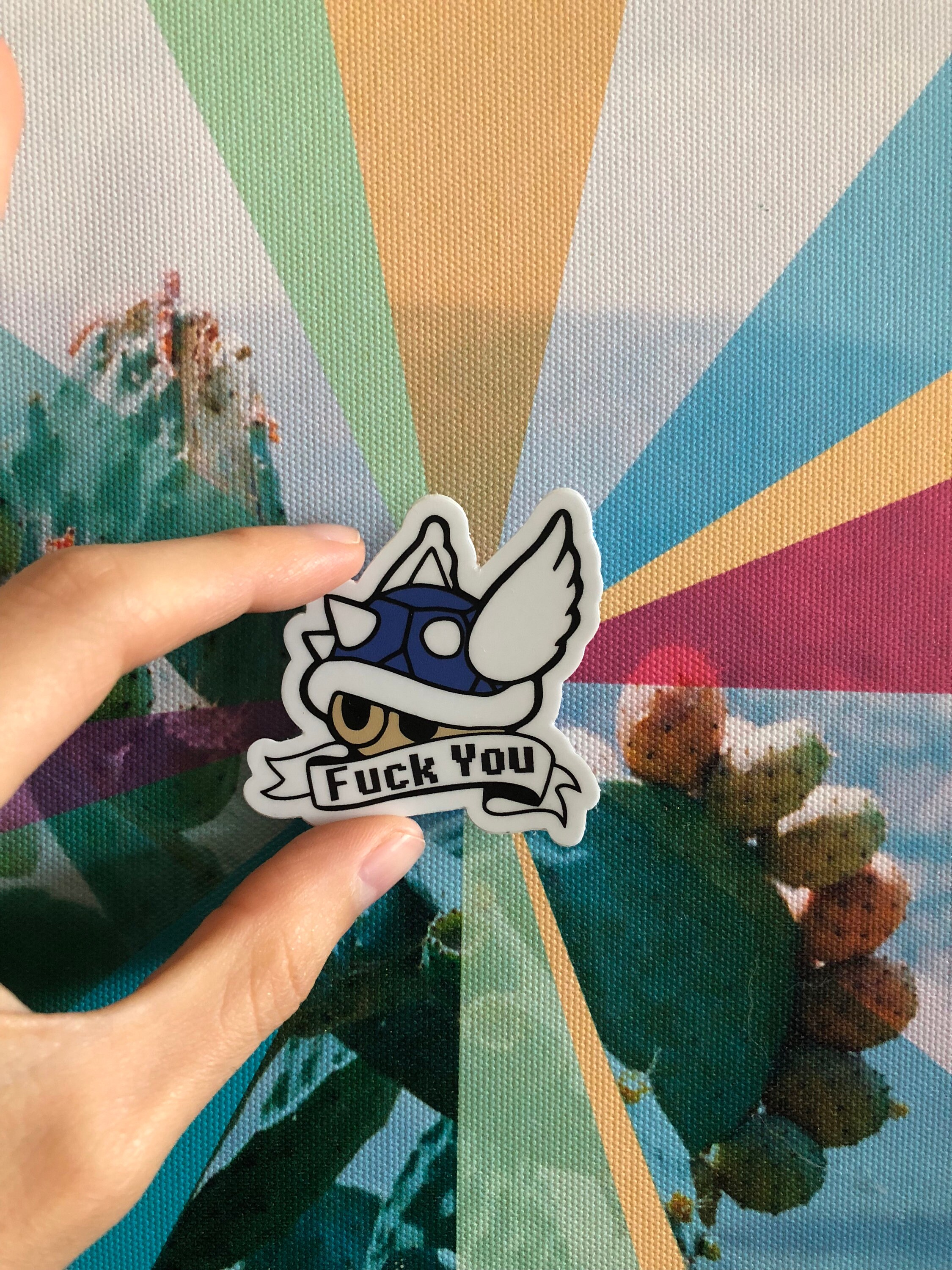 Blue Shell Vinyl Sticker Mario Kart Nintendo | Etsy