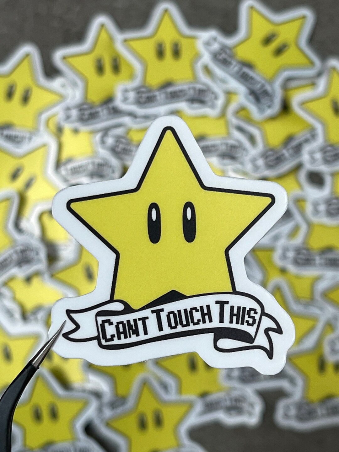 Super Star Vinyl Sticker Mario Kart Nintendo - Etsy