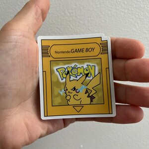 Pokemon Blue, Pokemon Red, and Pokemon Yellow Game Boy Cartridge Vinyl ...