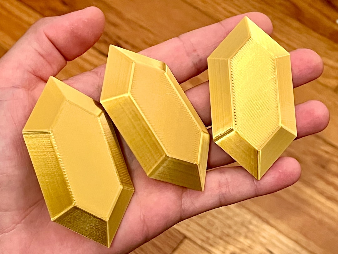 Legend of Zelda Large Gold Rupees Set of 3 - Ocarina of Time, Majora's ...