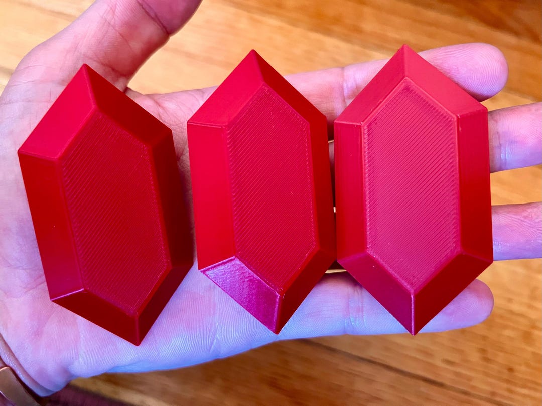 Legend of Zelda Large Red Rupees Set of 3 - Ocarina of Time, Majora's ...
