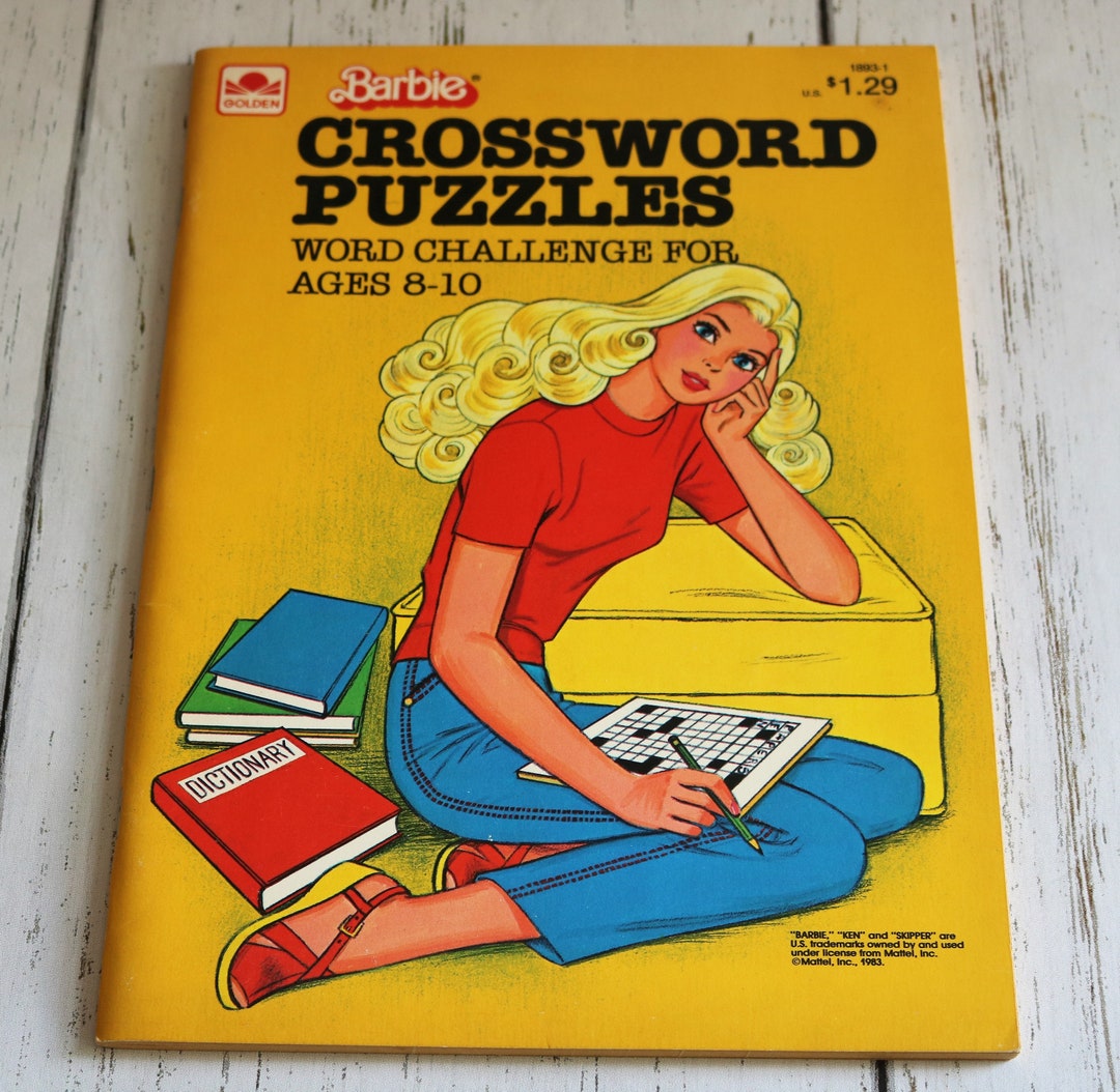 Barbie Crossword Puzzles Book, Crosswords Word Search & More, Ages 8-10 ...