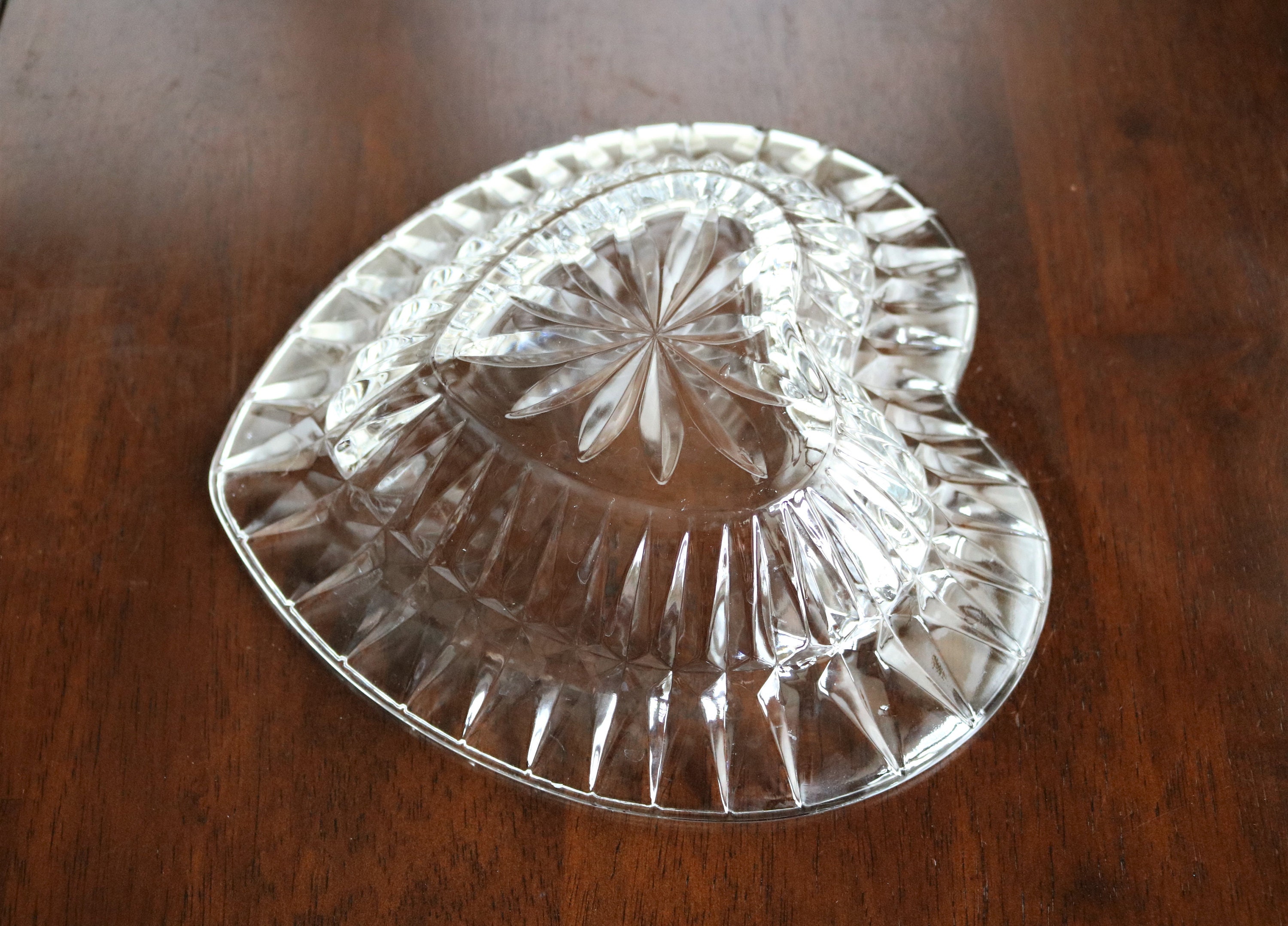 Clear Glass Heart Bowl Heart Dish for Display or Hold Special | Etsy