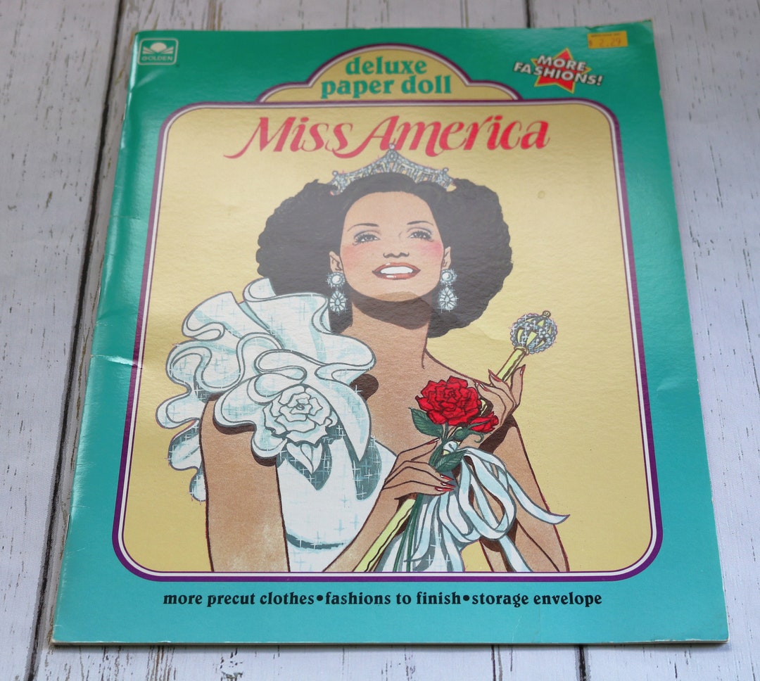Miss America Paper Dolls Book, NOS From 1990, Full Color Fashions ...