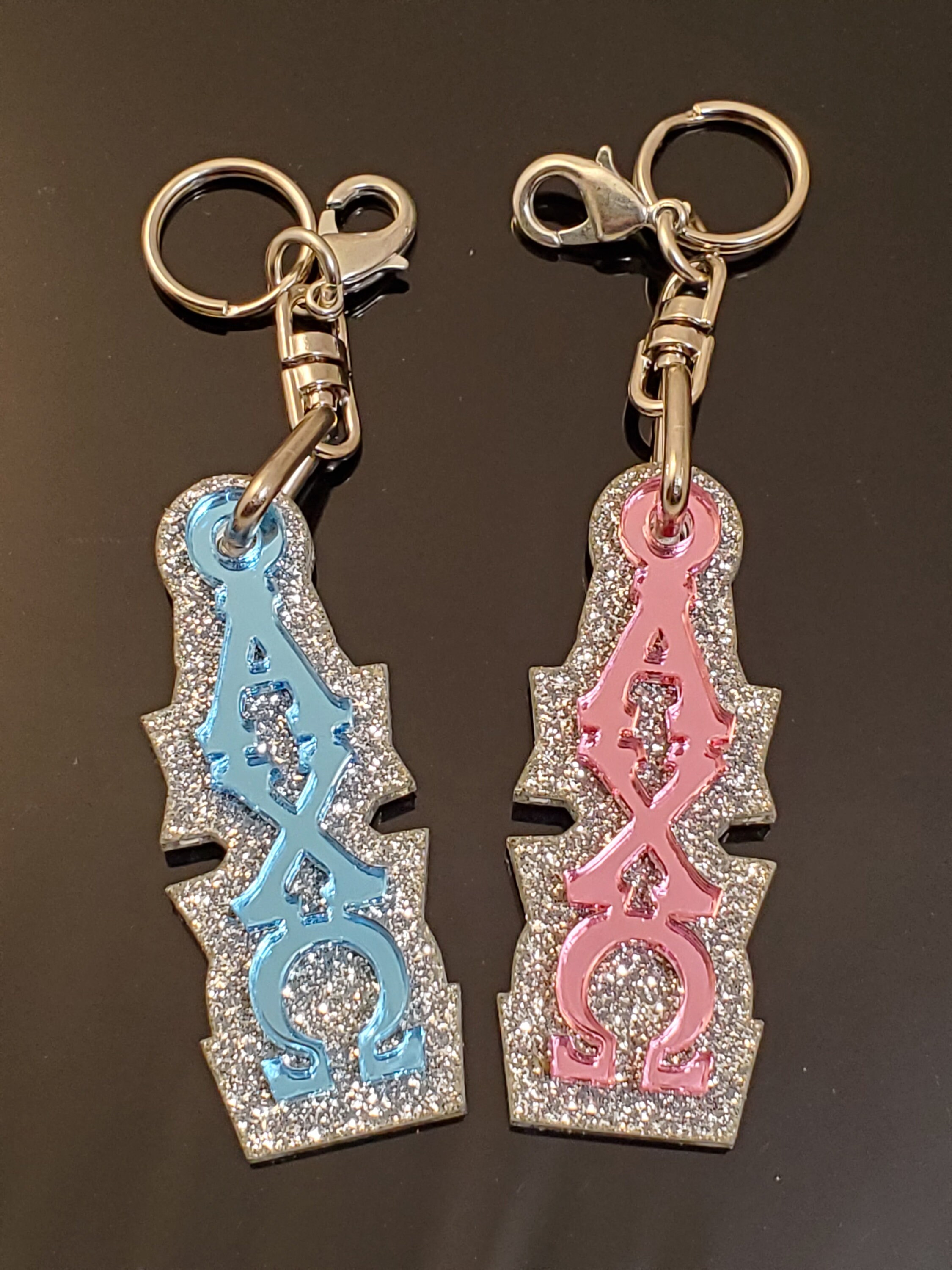 Alpha Chi Omega - Purse Zipper Pull With Key Ring - Etsy