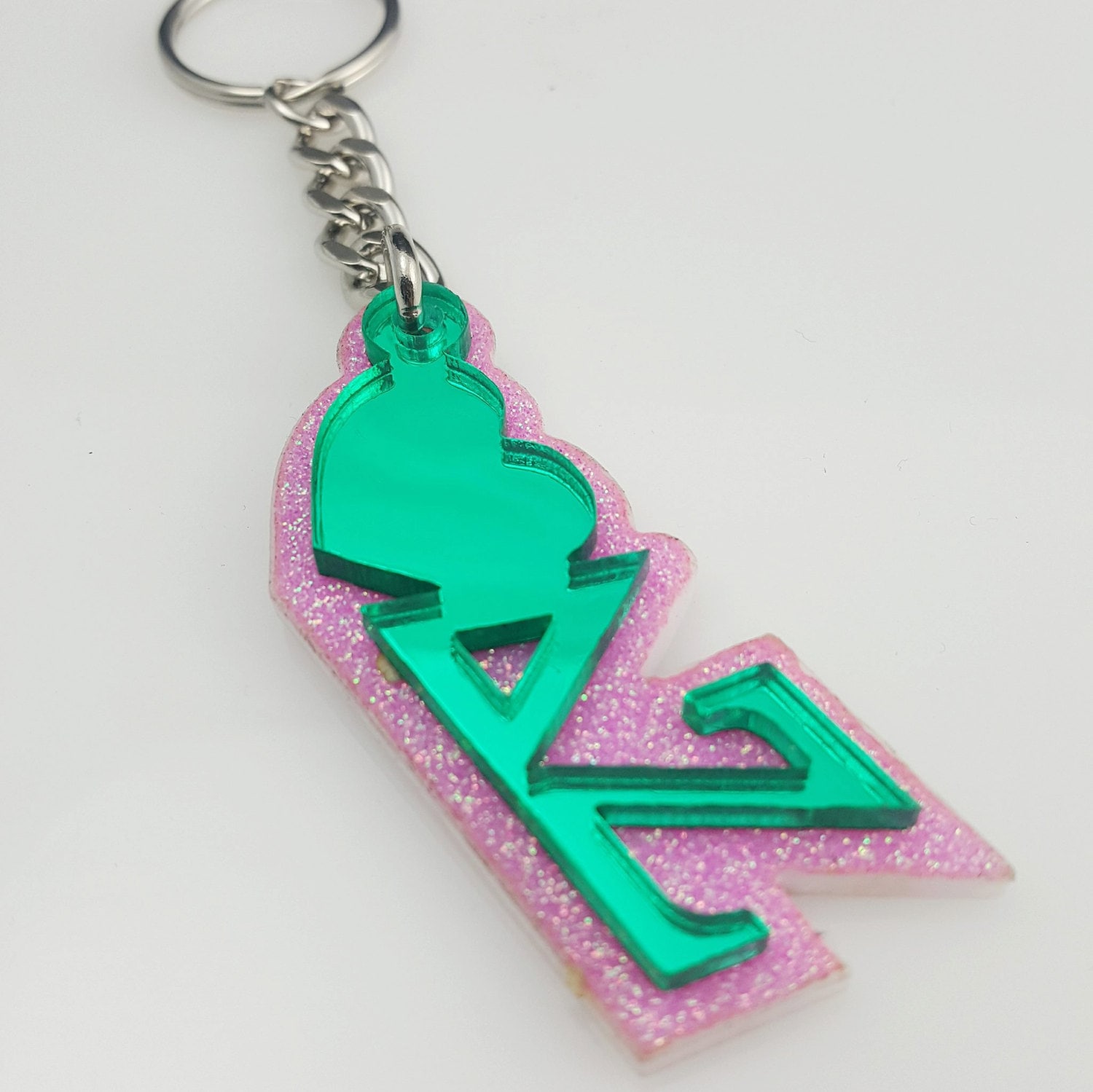 Delta Zeta Mirror on Acrylic Keychain Delta Zeta Personalized Sorority ...