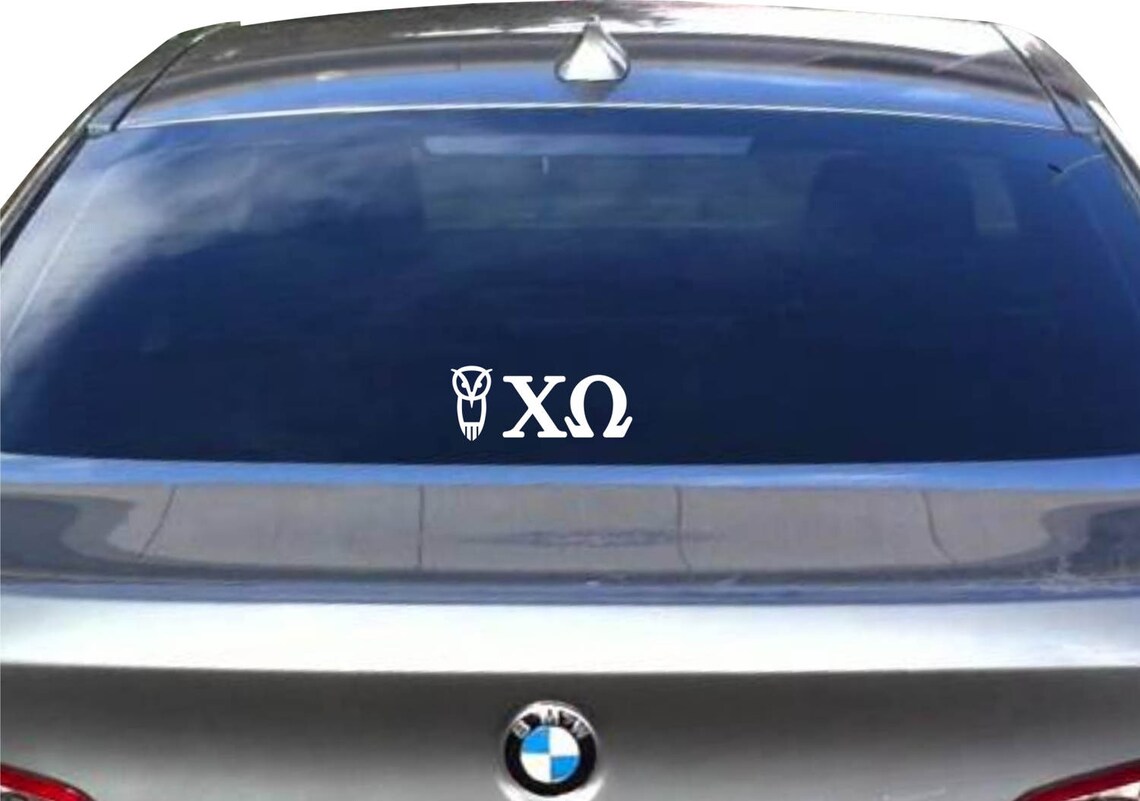 Chi Omega Skull and Cross Bones Decal With Letter Decal for Cars ...