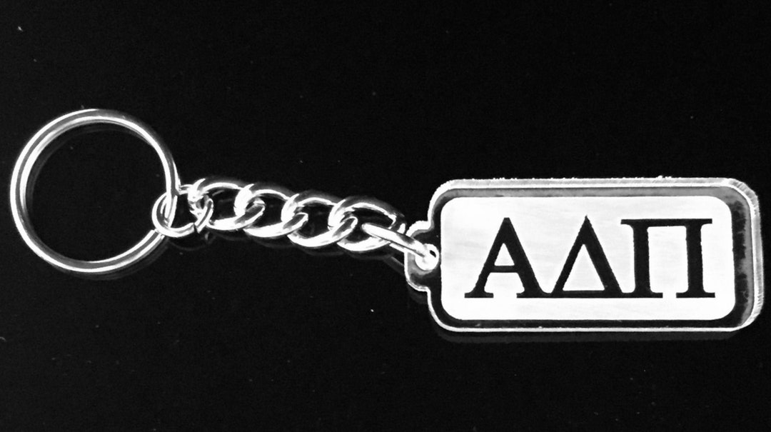 Alpha Delta Pi Keychain, Ad Pi Clear Acrylic Key Ring, Sorority Etched ...