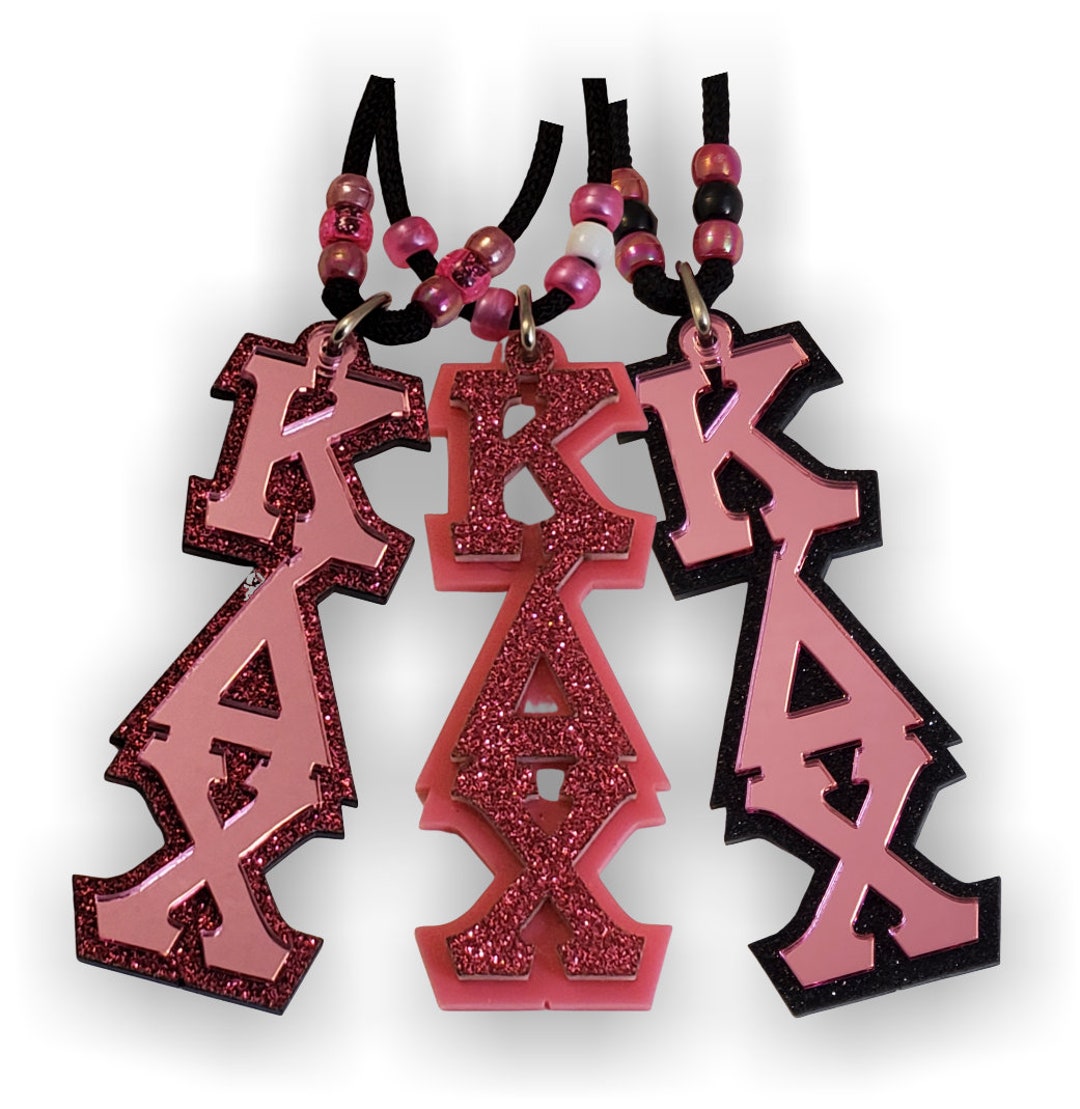 Kappa Delta Chi-tikis, KD Chi Glitter Tiki Necklace, Kappa Delta Chi ...
